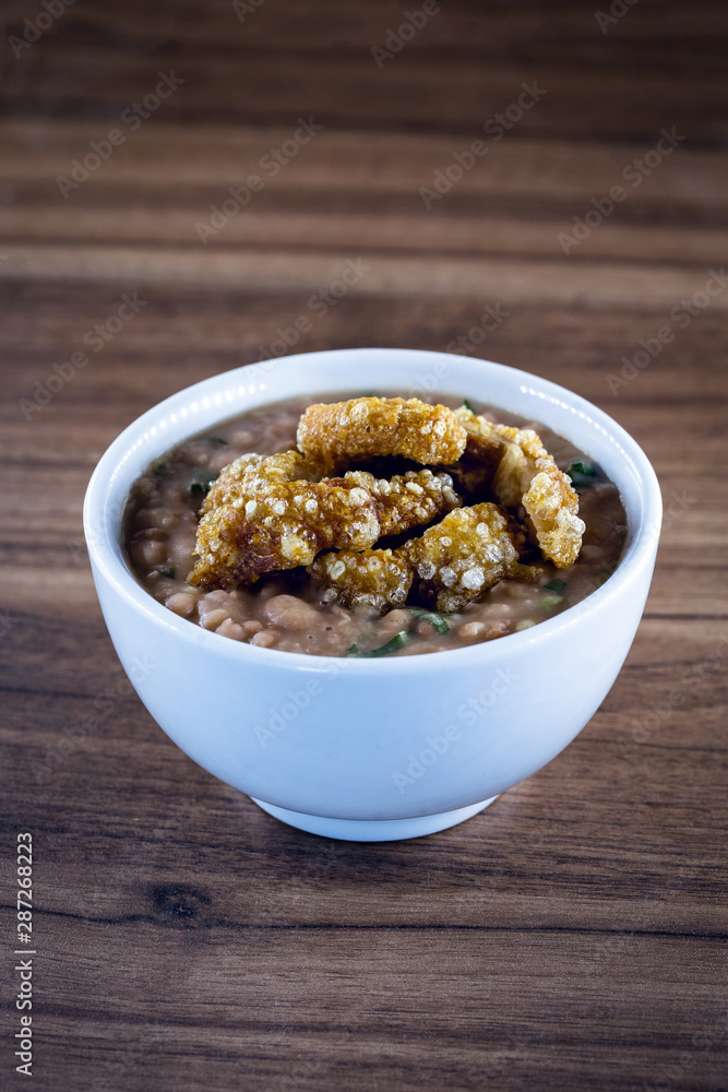 Mashed bean cracklings called Tutu de Feijao in Brazil. Brazilian beans ...