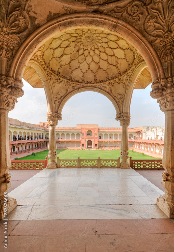 Structures Inside Agra Fort, Agra, India Stock Photo | Adobe Stock