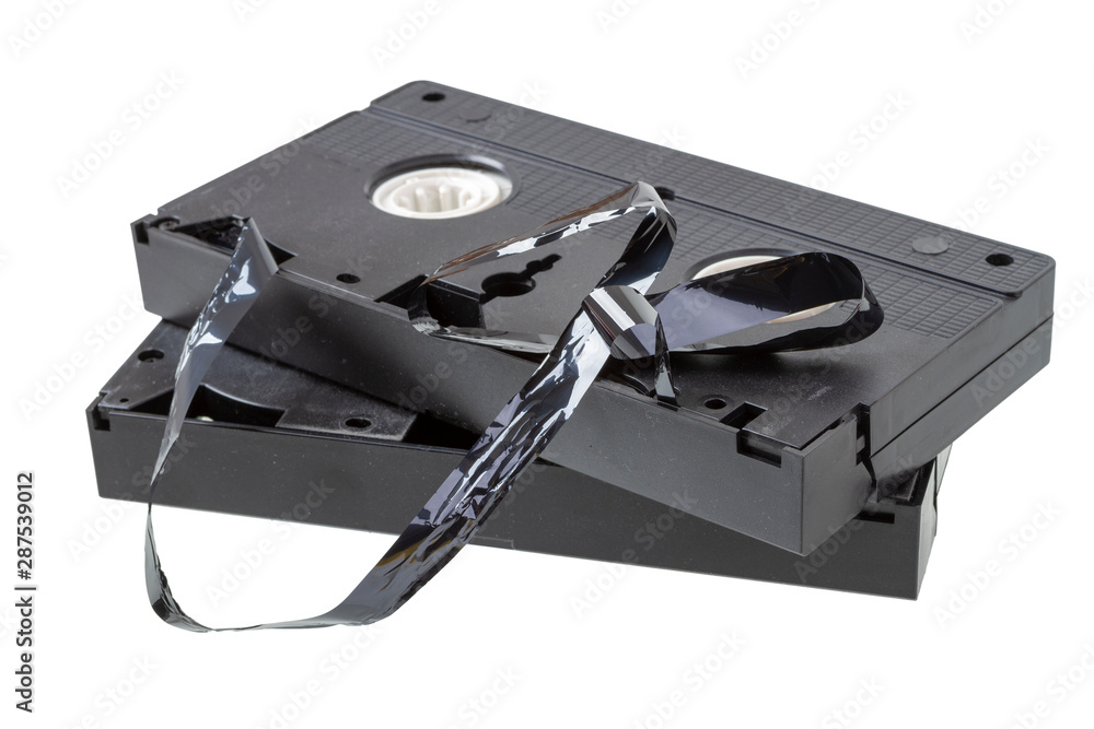 Broken VHS tape Stock Photo | Adobe Stock