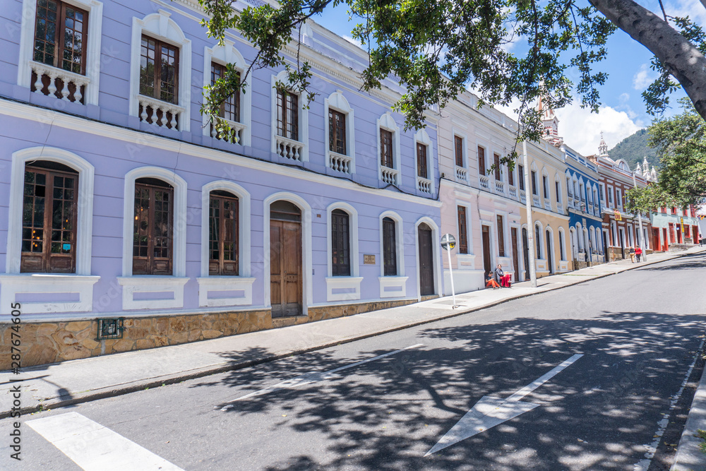 Las calles del centro de Bogota Stock Photo | Adobe Stock