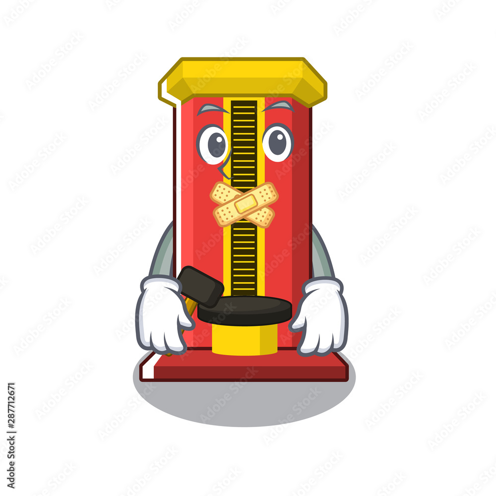 Silent hammer game machine with the cartoon Stock Vector | Adobe Stock