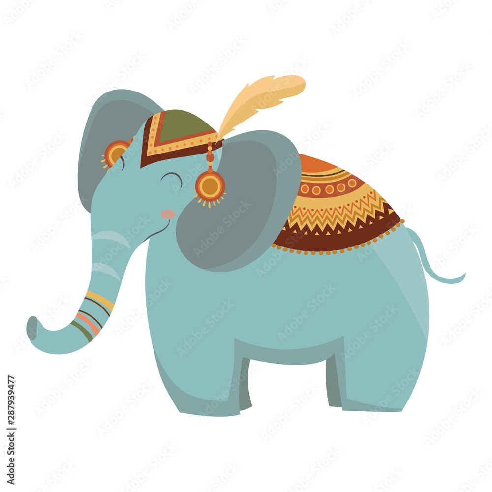 Indian Elephant Cartoon