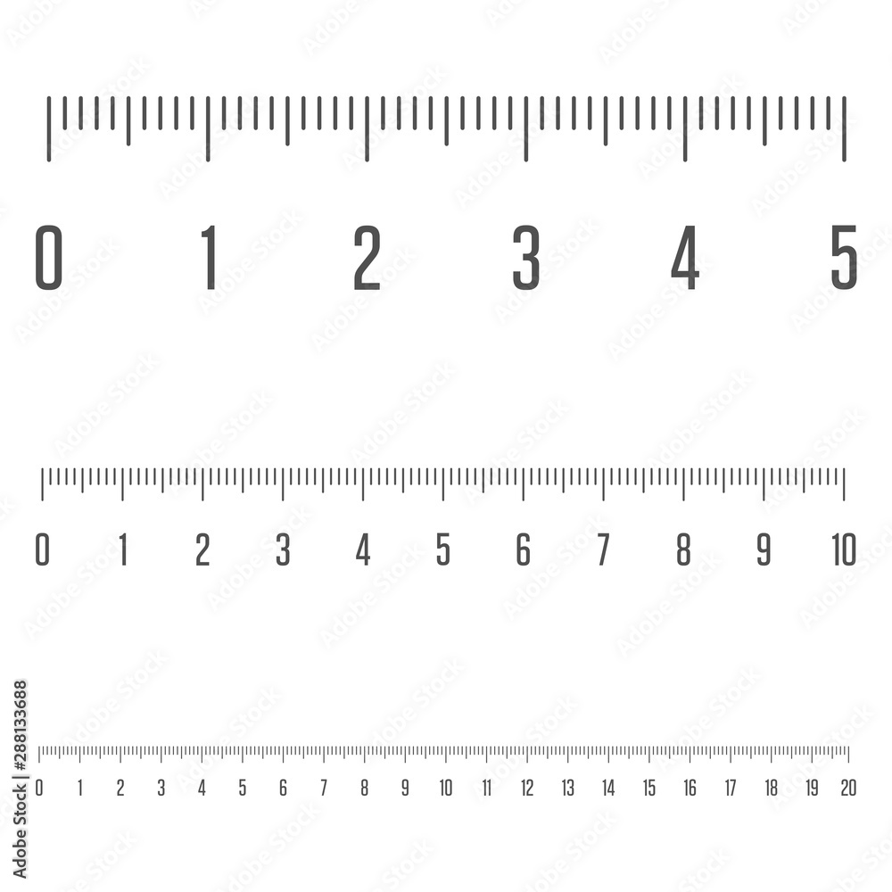 Metric rulers. Measuring tool concept. Centimeters measuring scale ...