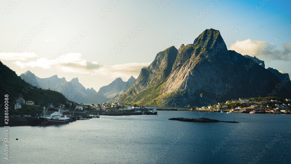 Reine Village on the Lofoten Islands, Norway. The Typical Norwegian ...