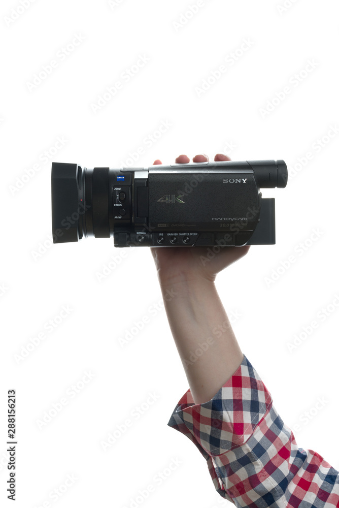 Sony FDR AX100 4k UHD Handycam Camcorder Stock Photo | Adobe Stock