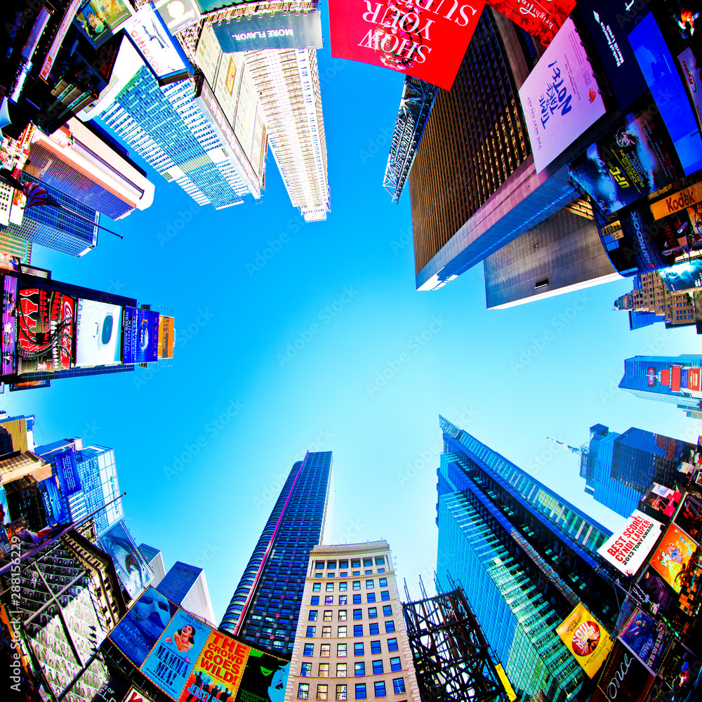 Fotografia do Stock New York, USA; circa Sept 2013: Famous Times Square ...