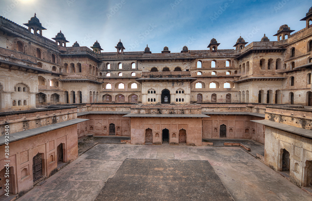 Jahangir Mahal Inside Orchha Fort Complex, Orchha, Madhya Pradesh ...