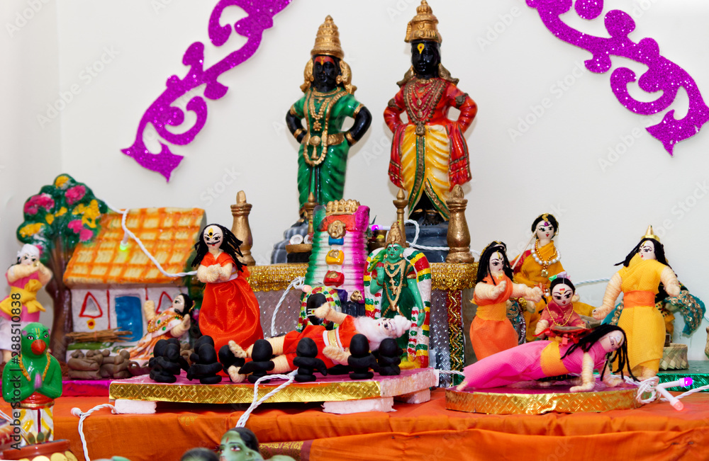 Dasara Pattada Gombe (South indian Dussehra culture) Stock Photo ...