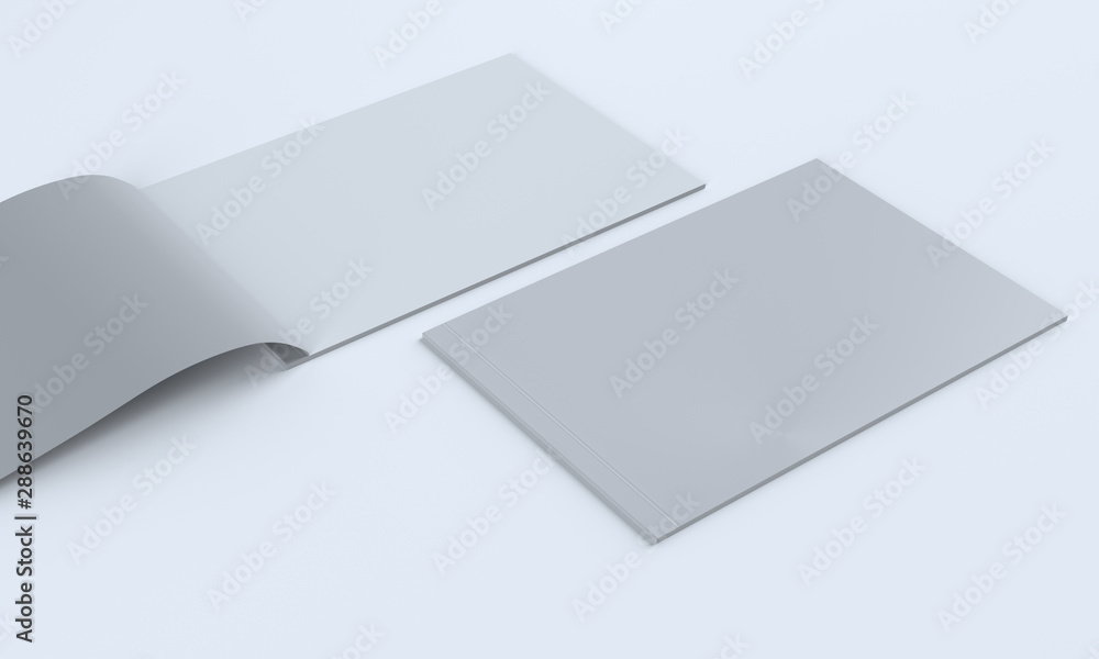 Blank Horizontal Magazine Template Stock Illustration | Adobe Stock