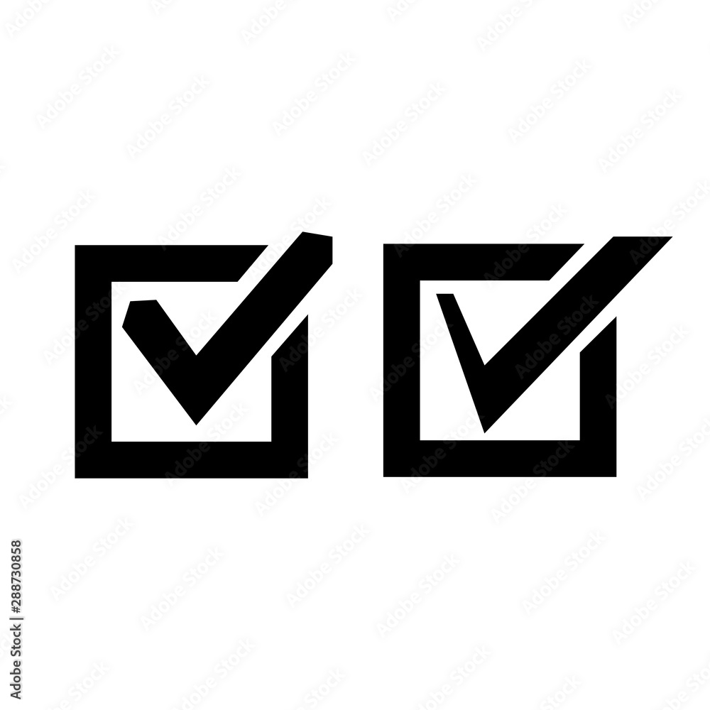 check list, check mark symbol set Stock Vector | Adobe Stock