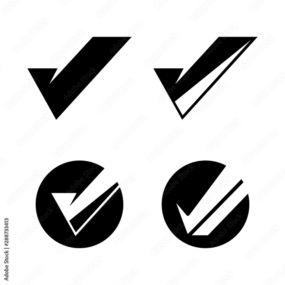 check list, check mark symbol set Stock Vector | Adobe Stock