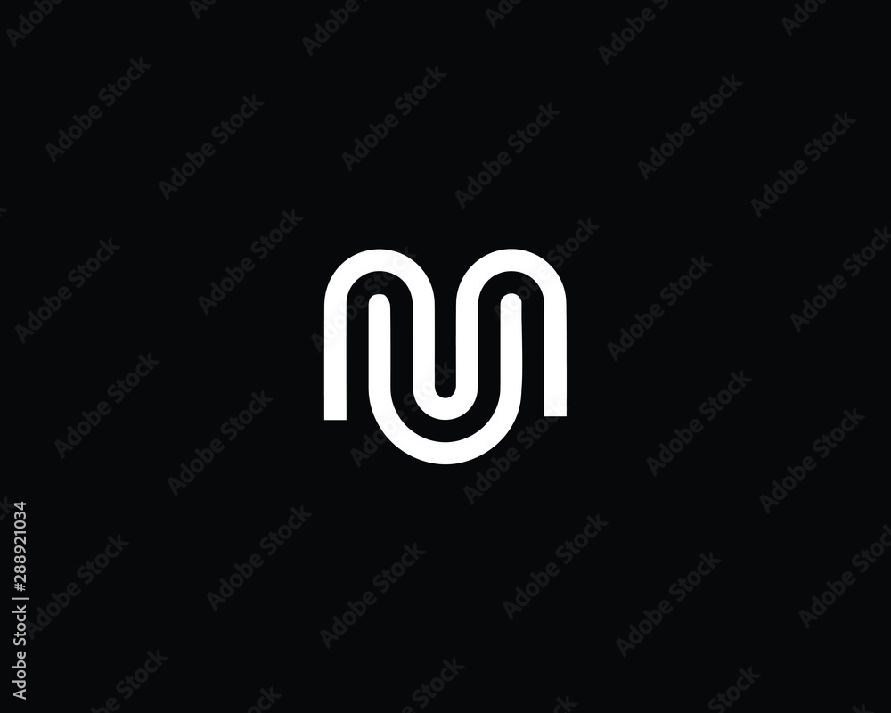 Creative and Minimalist Letter MU UM Logo Design Icon, Editable in ...