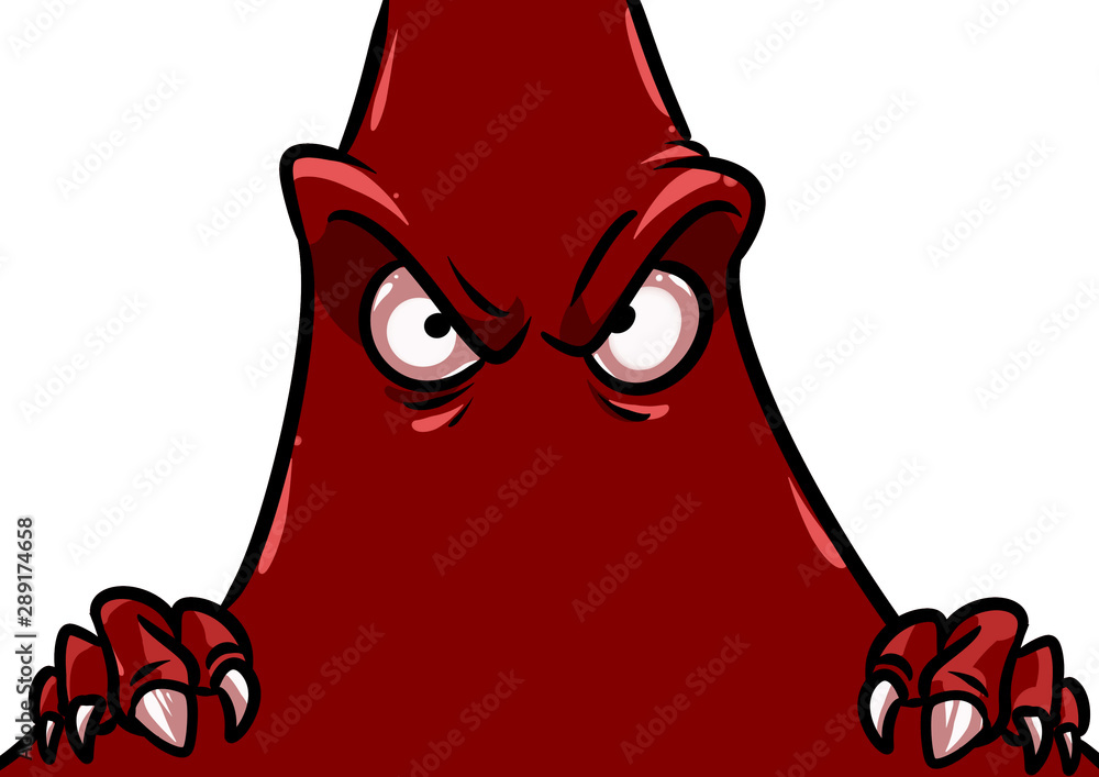 Death demon red evil monster character cartoon illustration image Stock ...