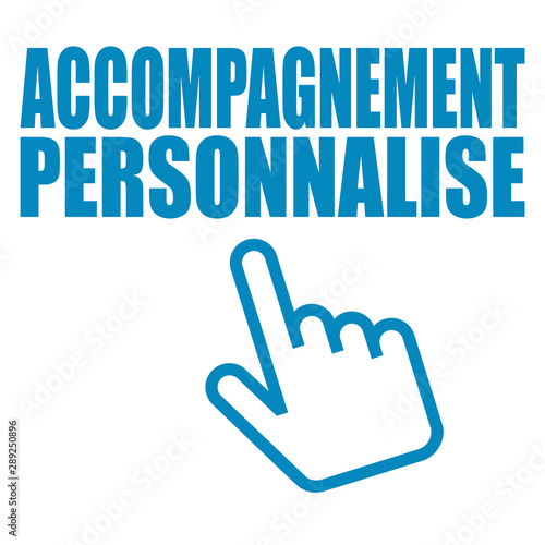 Logo accompagnement personnalisé. Stock Vector | Adobe Stock