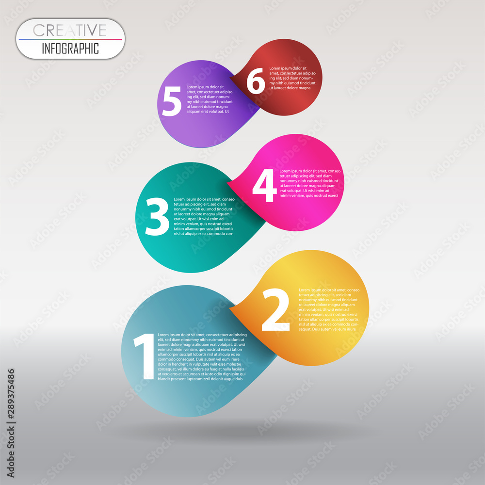 Infographic Diagram design with step process flowchart for Business and ...