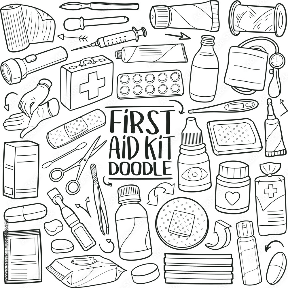 First Aid Kit Drawing