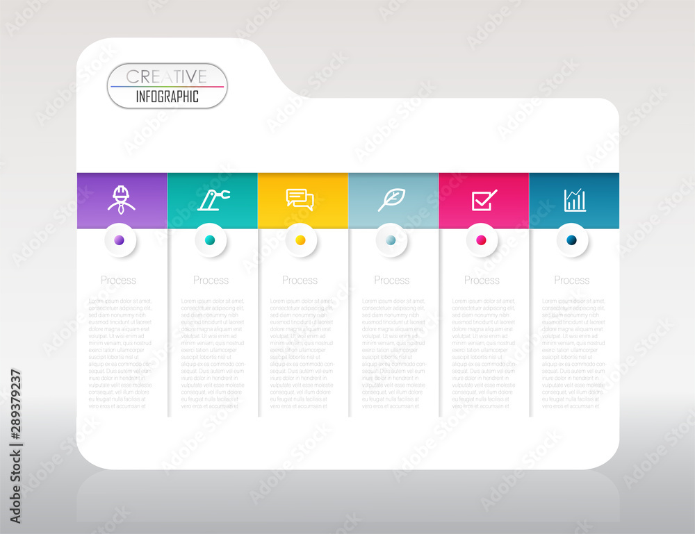Infographic Diagram design with step process flowchart for Business and ...