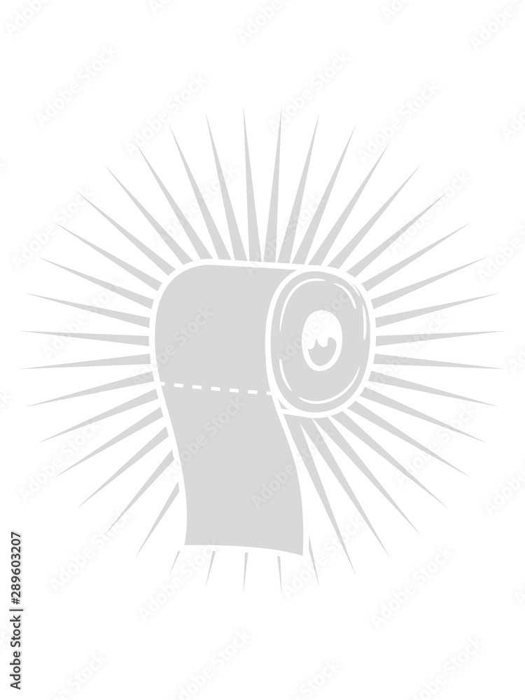 Ilustración de Stock scheinen strahlen leuchten toiletten papier ...