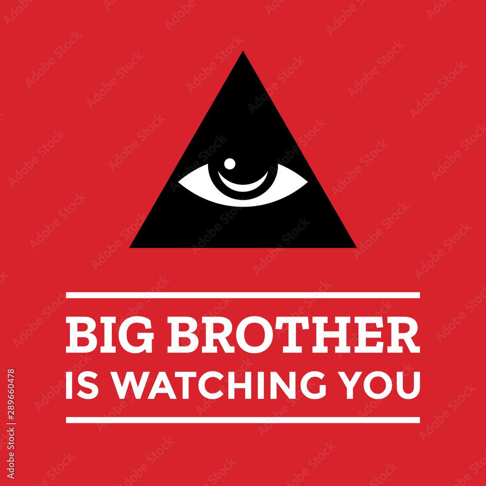 Big brother is watching you poster Stock Vector | Adobe Stock