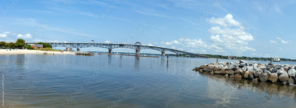 The George P. Coleman Memorial Bridge (known locally as simply the ...