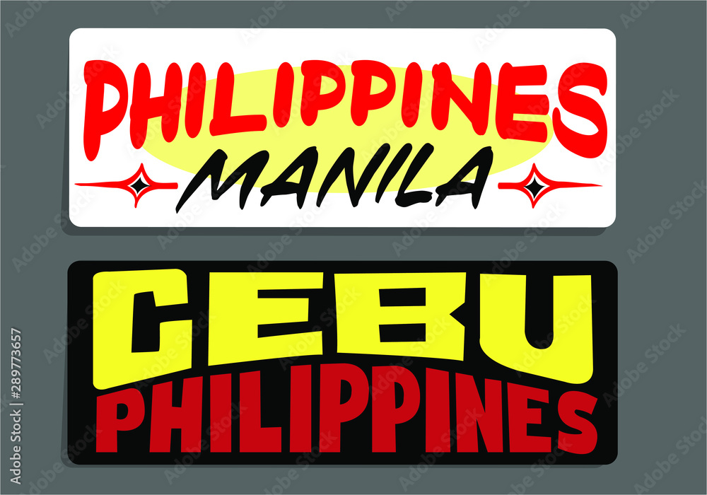 Manila jeepney signboard vector Stock Vector | Adobe Stock