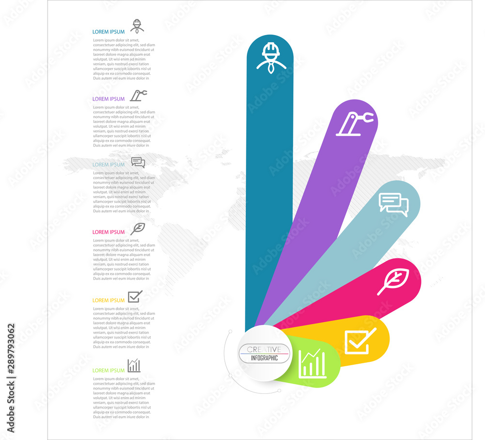 Infographic Diagram Design With Step Process Flowchart For Business And Presentation Timeline