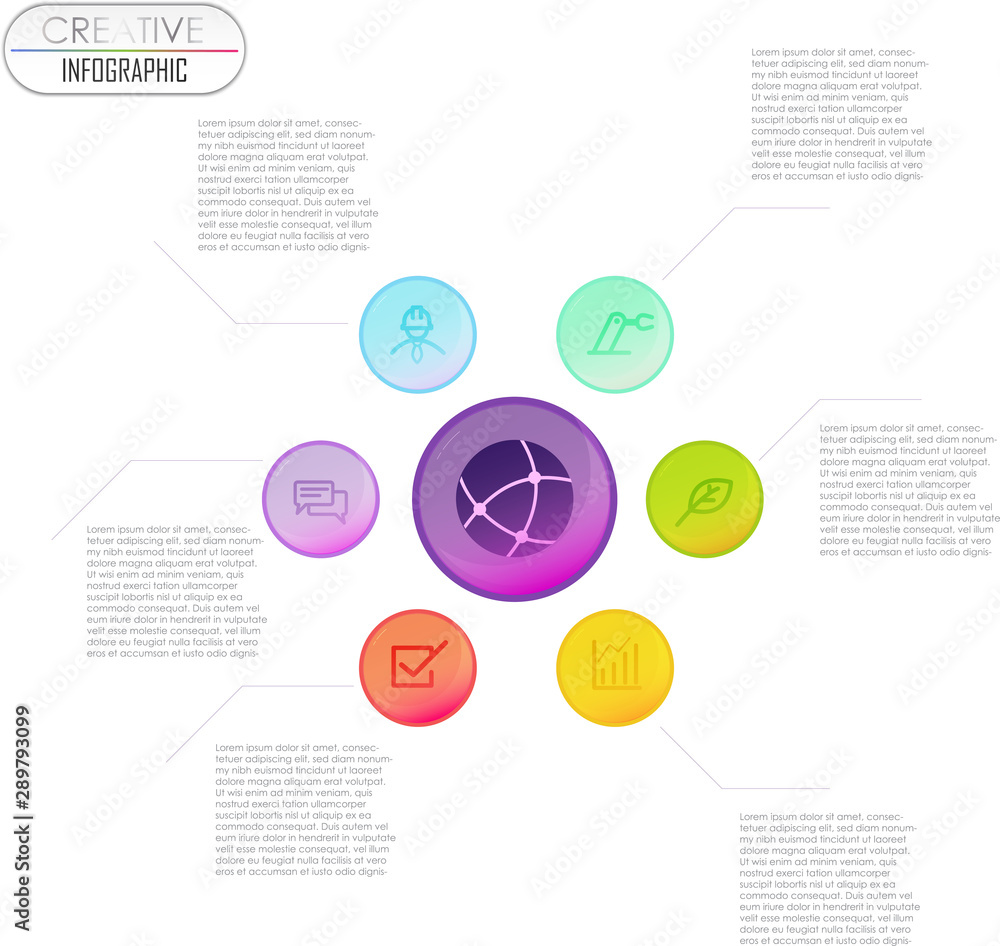 Infographic Diagram design with step process flowchart for Business and presentation timeline ...