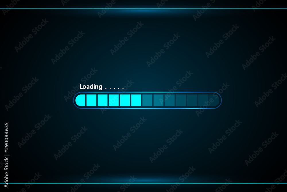 loading abstract technology interface hud vector design for technology ...