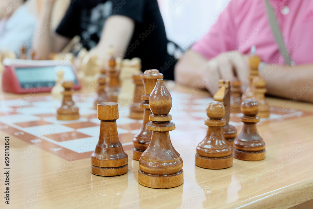 Chess, Board game. The game concept. Developing the abilities of using ...