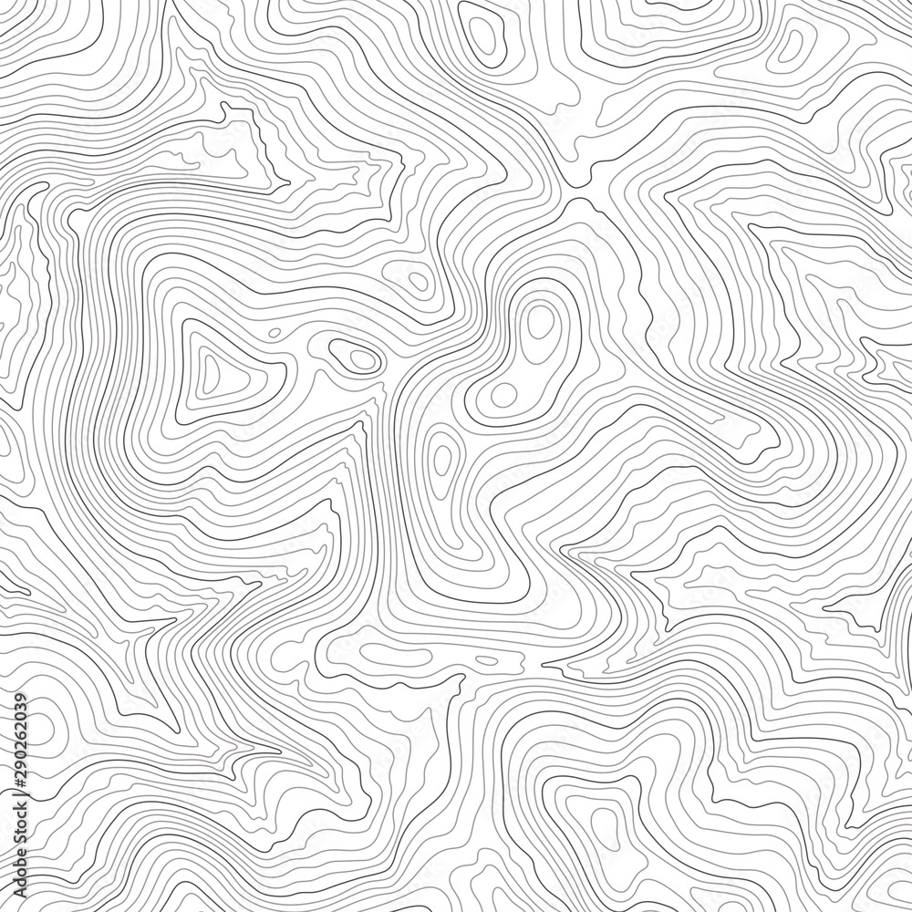Light topographic line contour map background, stock vector ...