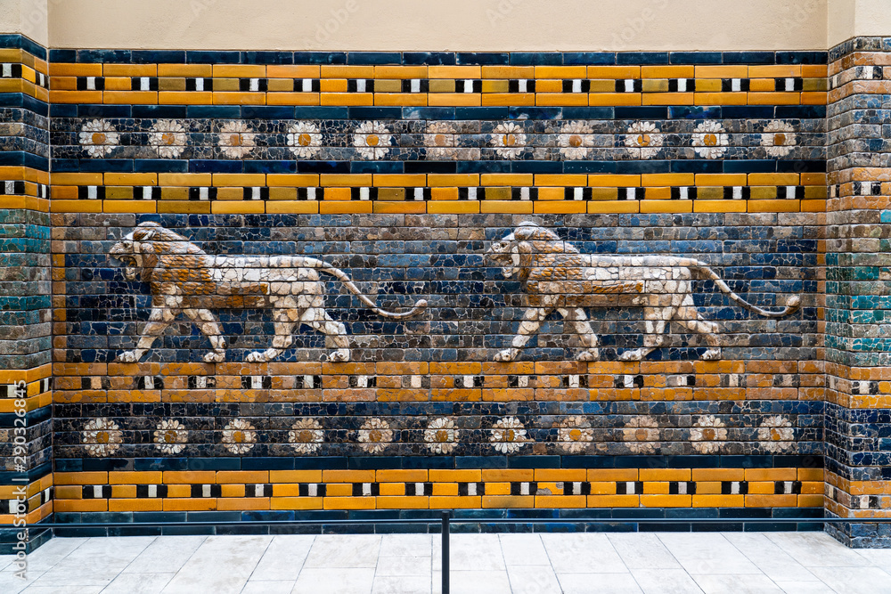 Lions from the Processional Way, Ishtar Gate, Pergamon Museum, Museum ...