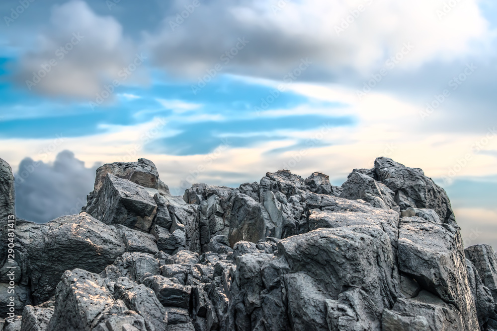 Typical Beach Rock Structure, made up of Basaltic and Igneous Rocks ...
