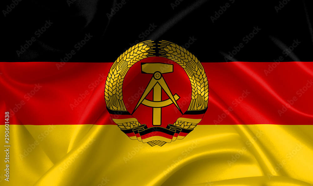 flag of the german democratic republic - DDR Stock Illustration | Adobe ...