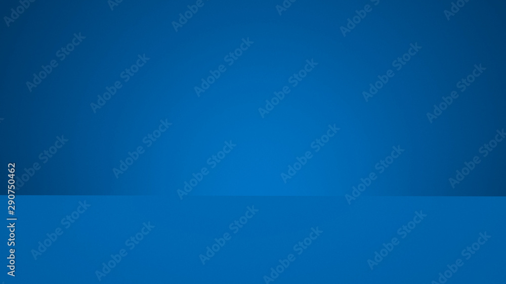 Blue room in the render. Background studio gradient used display your ...