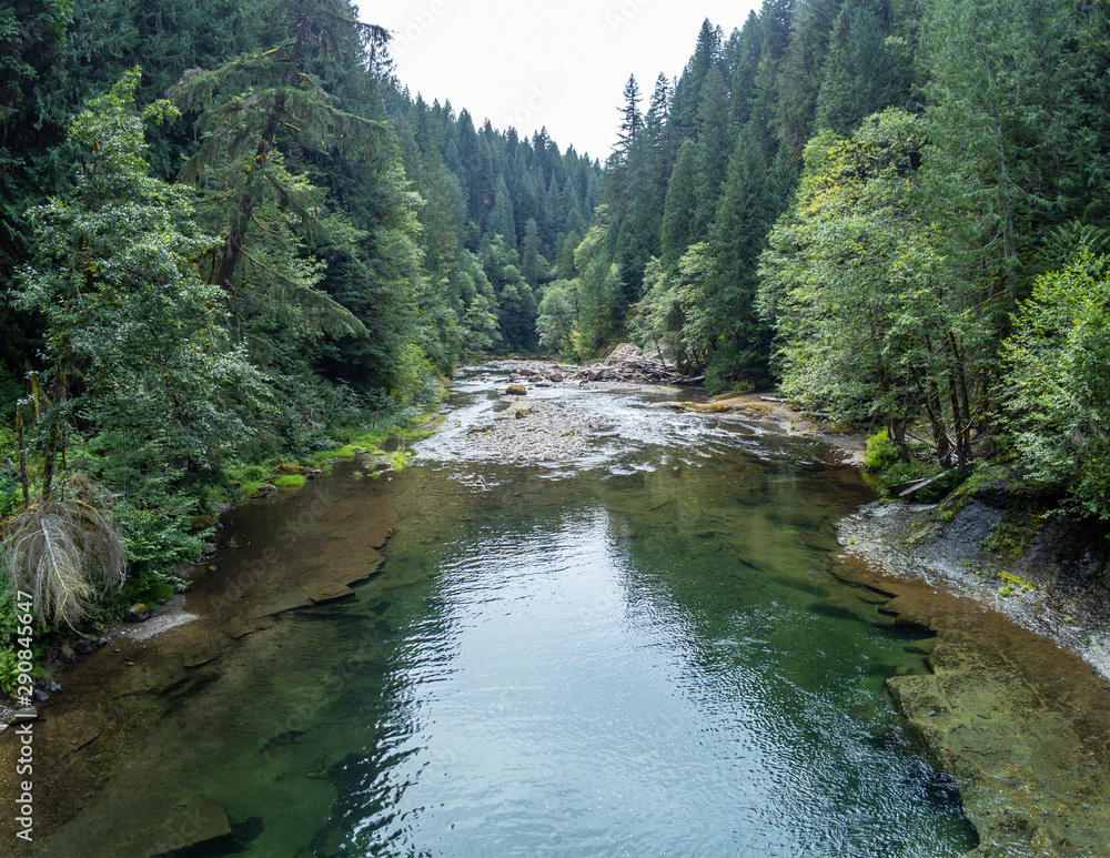 Wonderful aerial pictures of the Middle Lewis River Falls Area on the ...