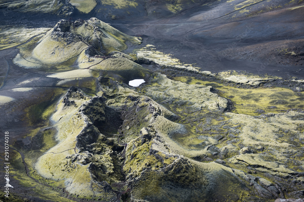 Laki craters or Lakagígar is a volcanic fissure in the south of Iceland ...