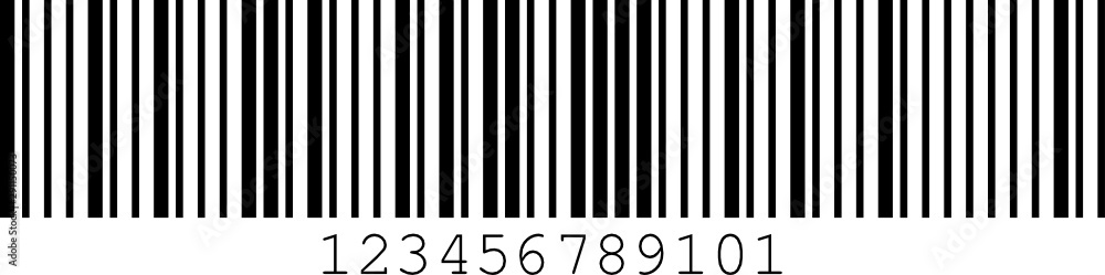 MSI Plessey Barcode Standard Stock Vector | Adobe Stock