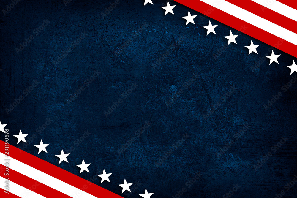 USA background. American style background with USA flag elements. Stock ...