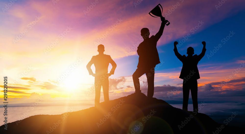Achievement and Business Goal Success Concept - Creative business ...
