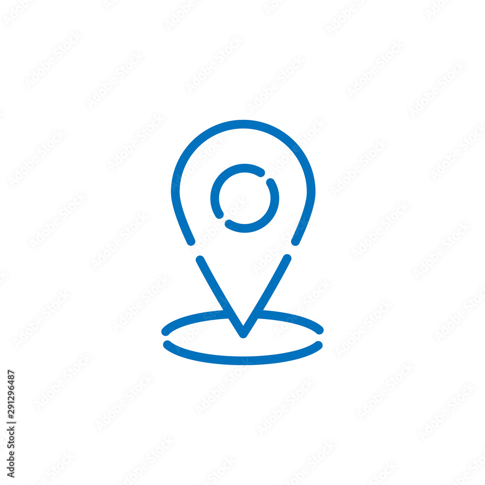 maps location icon Logo illustration. vector Icons Set Outline. Simple ...