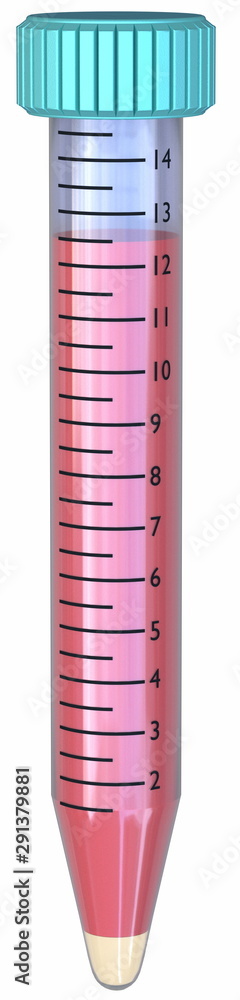 Ilustración de Stock 15 mL centrifuge tube with cell pellet and media ...