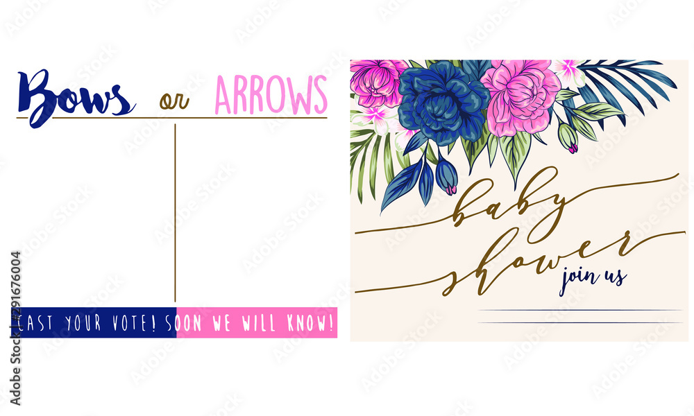 baby shower greeting card template, stylized symbol of mom and baby ...