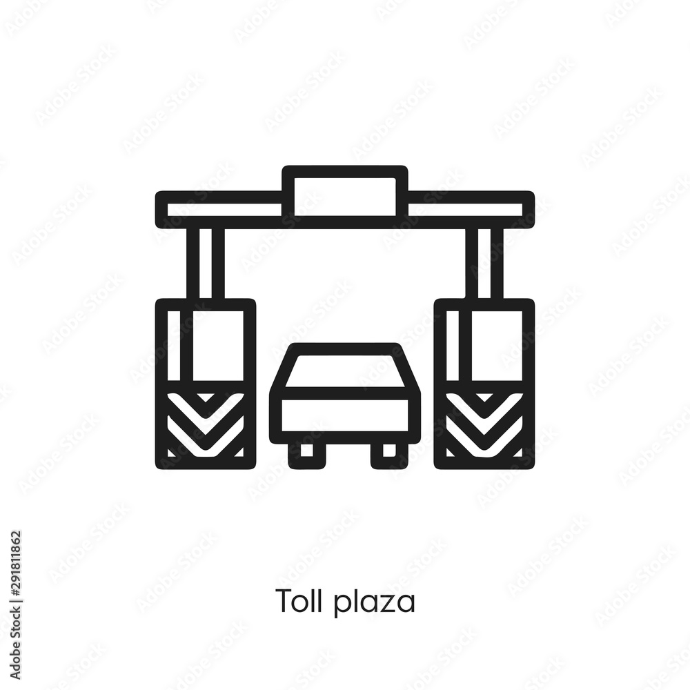 toll plaza icon vector Stock Vector | Adobe Stock