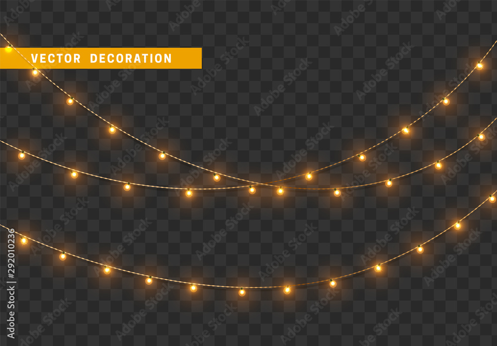 Christmas decorations isolated on transparent background. Stock Vector ...