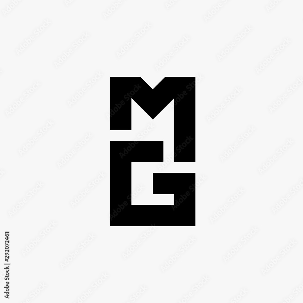 Letter MG Creative Typography Modern Icon Logo Design Template Element ...