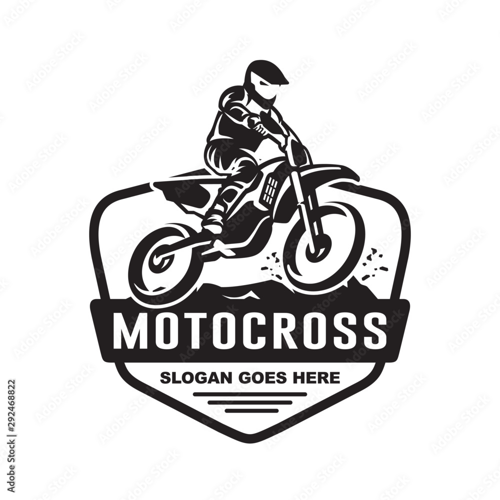 Motocross logo vector Stock Vector | Adobe Stock