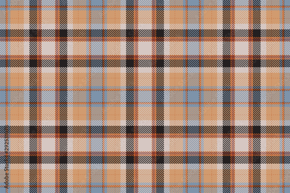Tartan scotland seamless plaid pattern vector. Retro background fabric ...