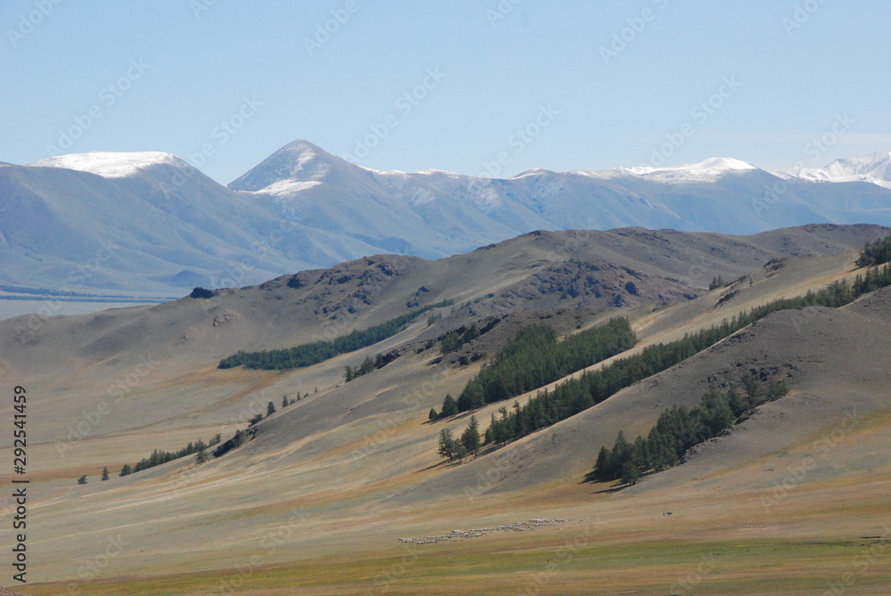 Central Asia. The picture was taken in the inaccessible area of Mongun ...