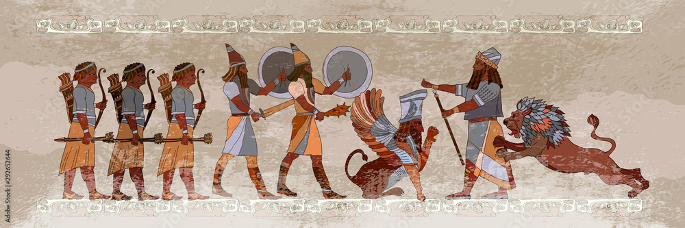 Ancient Sumerian culture. Akkadian Empire. Mesopotamia. Middle East ...