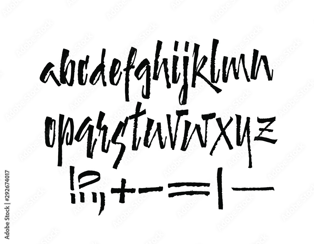 Vector Alphabet. Lettering and Custom Typography for Designs: Logo, for ...